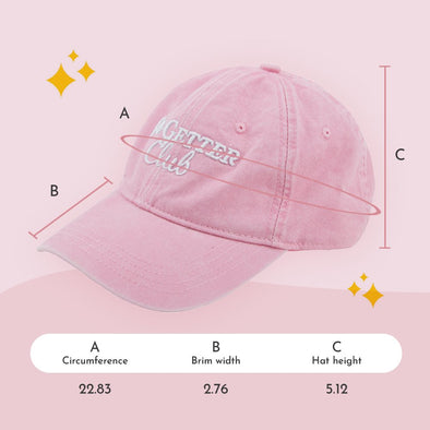Go-Getter Club Vintage Washed Unstructured Baseball Cap - 100% Cotton ...