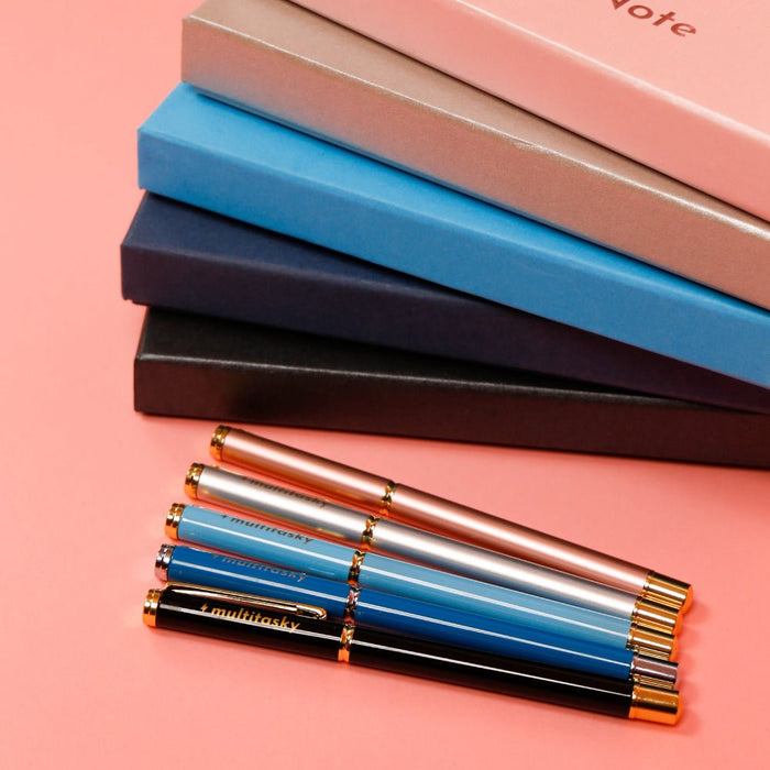 Deluxe Metal Ink Pen (with 5-pack ink refill) | Multitasky