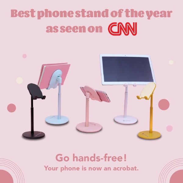 Multi-Angle Extendable Desk Cell Phone Holder & iPad Stand | Multitasky