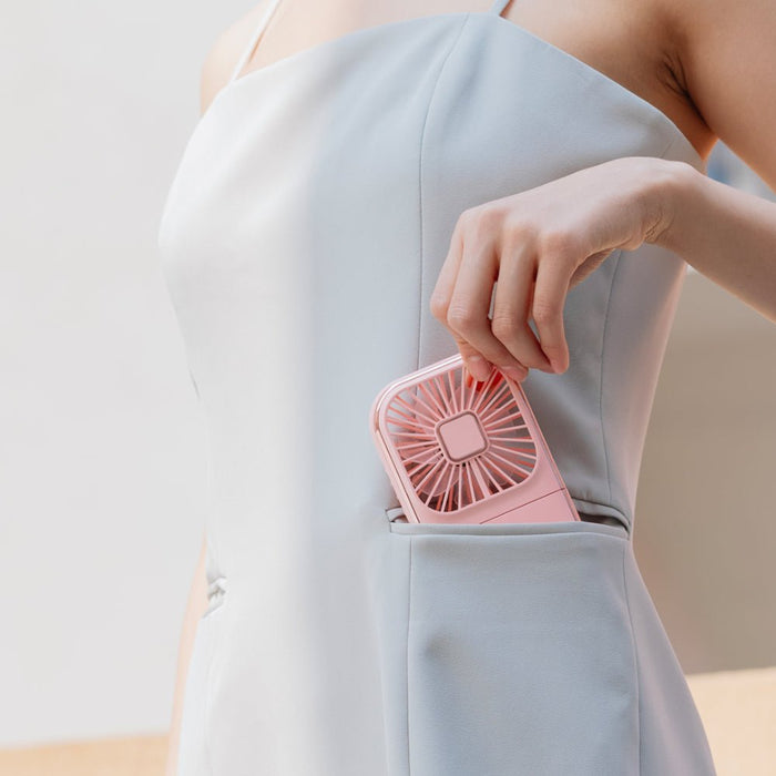 Portable Personal Fan With Power Bank, Phone Stand, And Display Screen ...