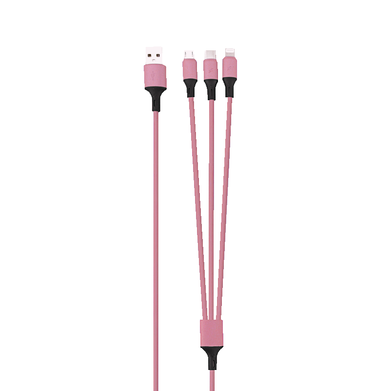 Rainbow 3-Port Long Charging Cable (4ft) | Multitasky